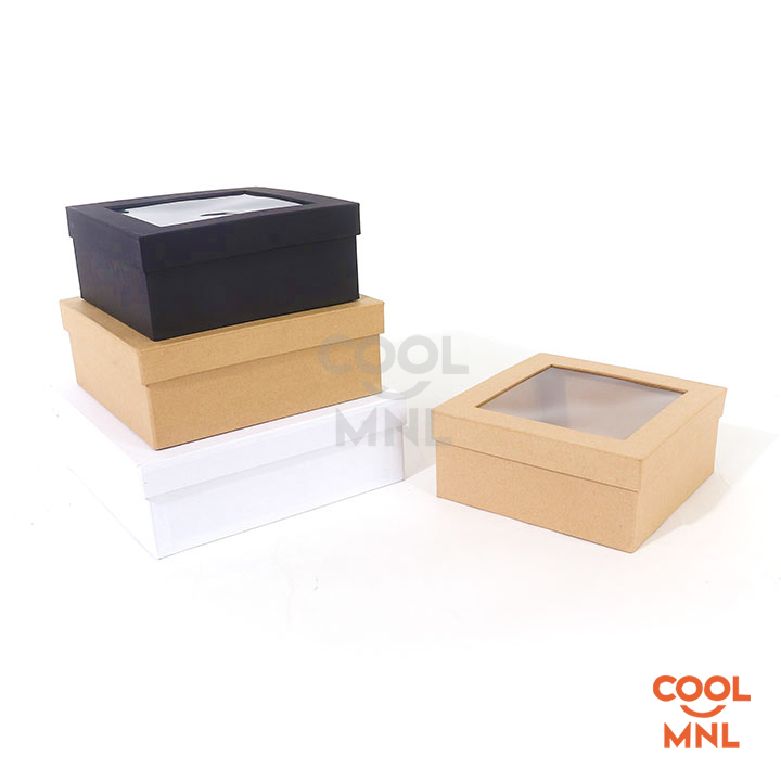 Square Window Hard Box Packaging Gift Box | Shopee Philippines