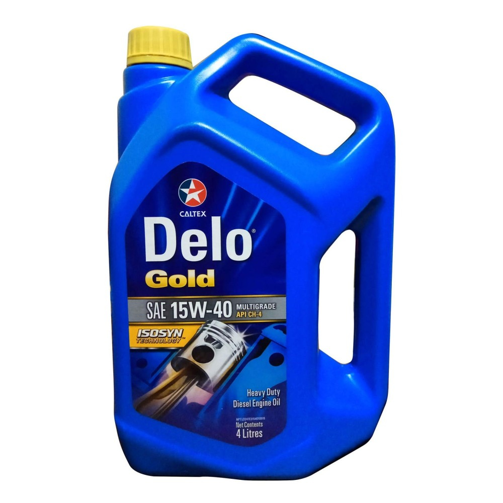 Caltex Delo Gold Multigrade Diesel Engine Oil SAE 15W-40 4L | Shopee ...