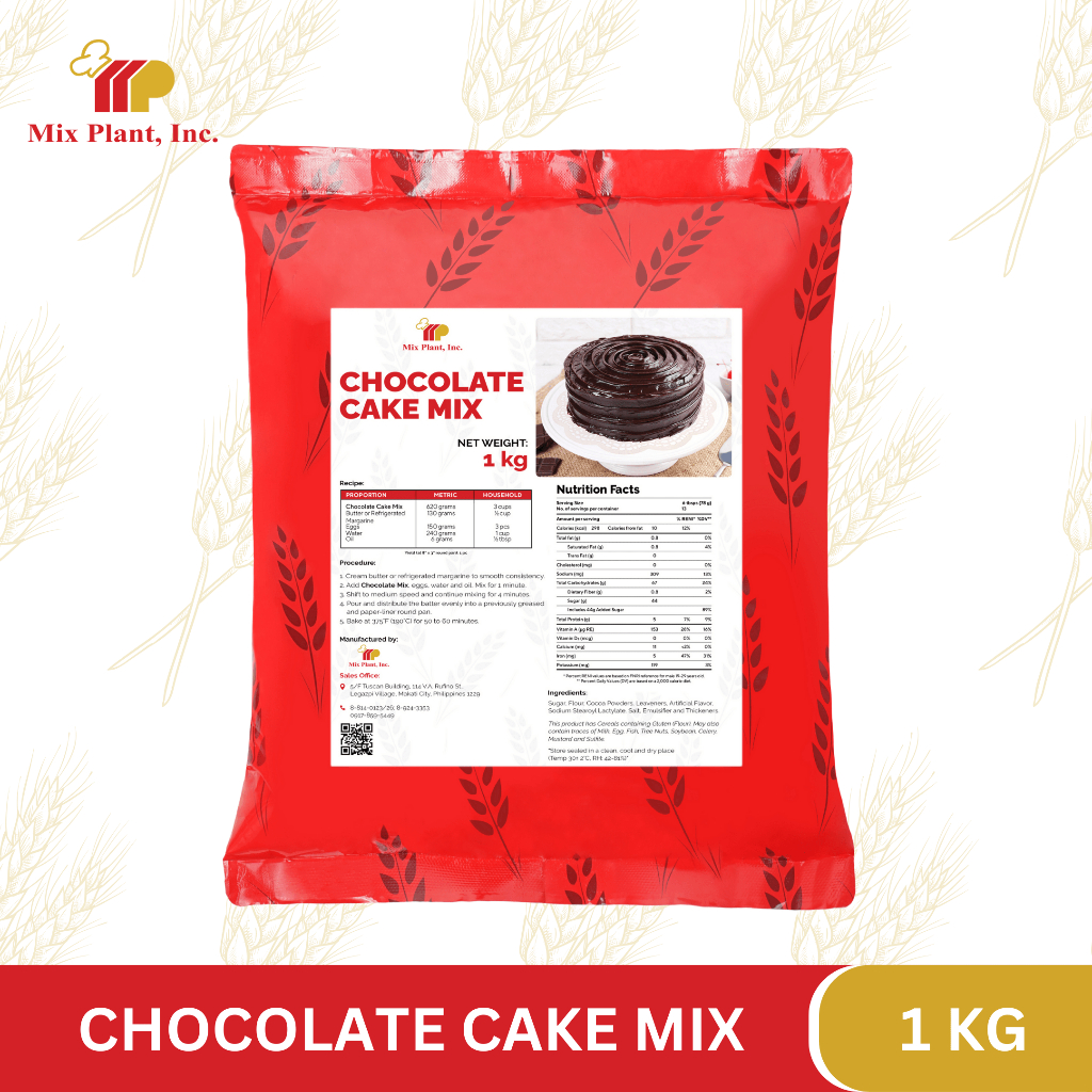 Mix Plant Chocolate Cake Mix 1KG | Shopee Philippines