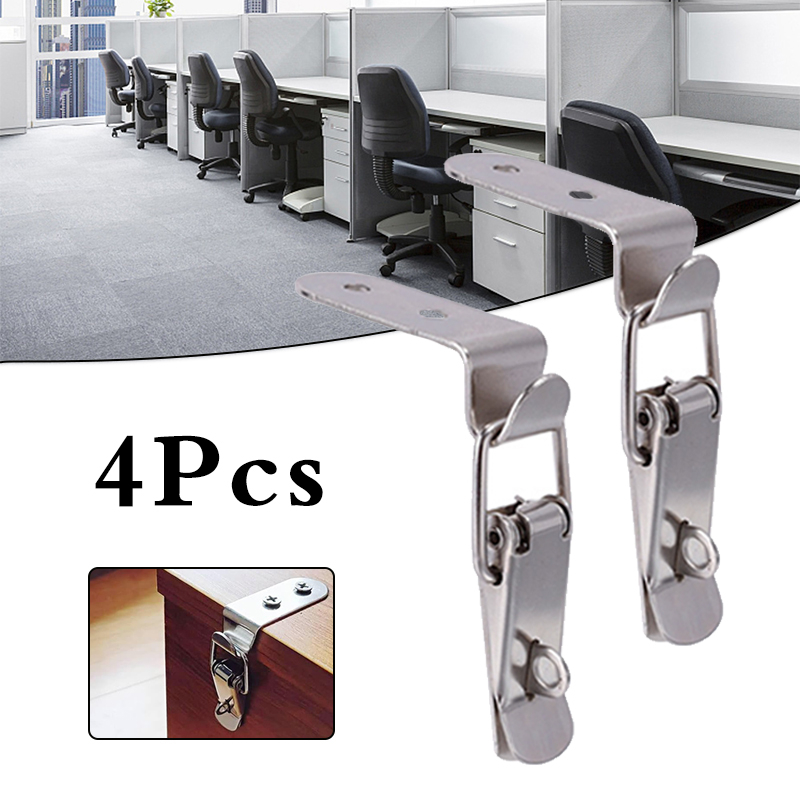 4PCS 90 Degree Right Angle Latch Tool Box Hasps Spring Loaded Toggle ...