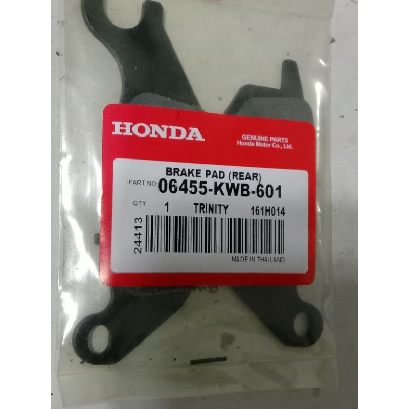 BRAKE PAD for(Honda XRM TRINITY motard)(REAR) Thailand/Indonesia 1set ...