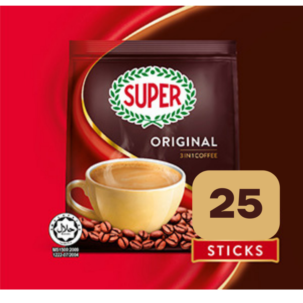 SUPER Instant 3in1 Coffee 25 sachets per pack | Shopee Philippines