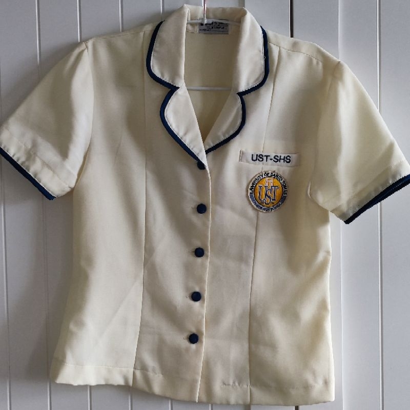 Pre-loved UST Senior Highschool Uniform for Girls (blouse only ...