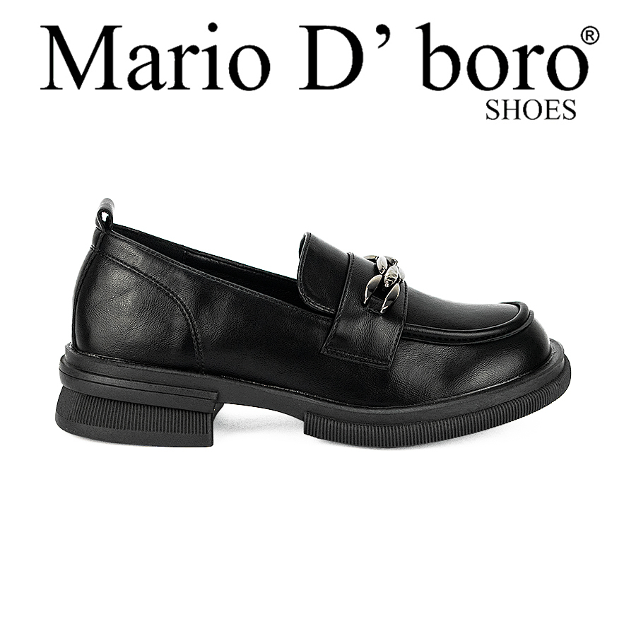 Mario D' Boro Women's Korean Flat Shoes Lw 24074 Black C31 C36 | Shopee ...