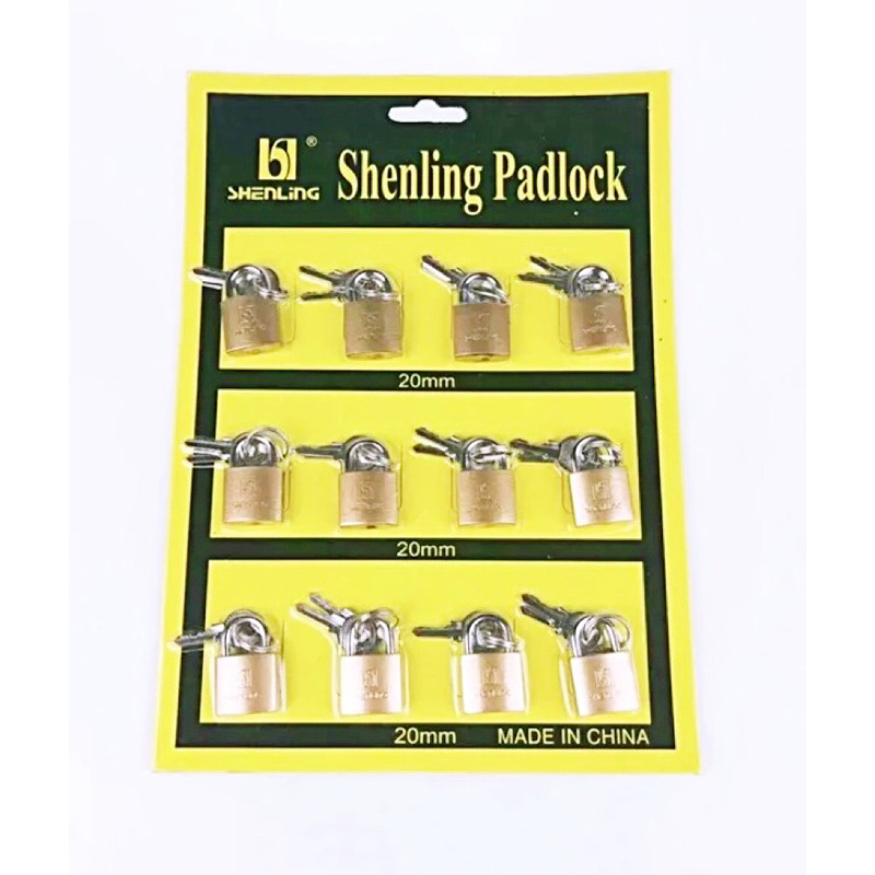 SHENLING PADLOCK SET 12pcs. | Shopee Philippines