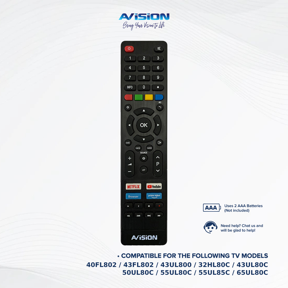 Remote Control for Smart Digital TV Model 40/43FL802 & 43UL800,32HL80C ...