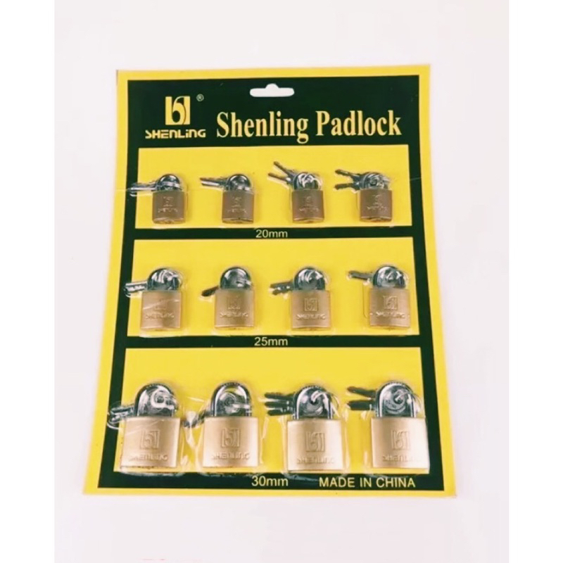 SHENLING PADLOCK SET 12pcs. | Shopee Philippines
