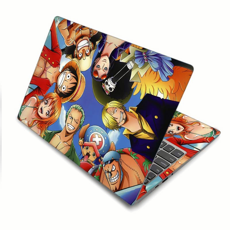 One Piece Anime Laptop Sticker Cover Skin Luffy Zoro 2 Sheets Decals ...