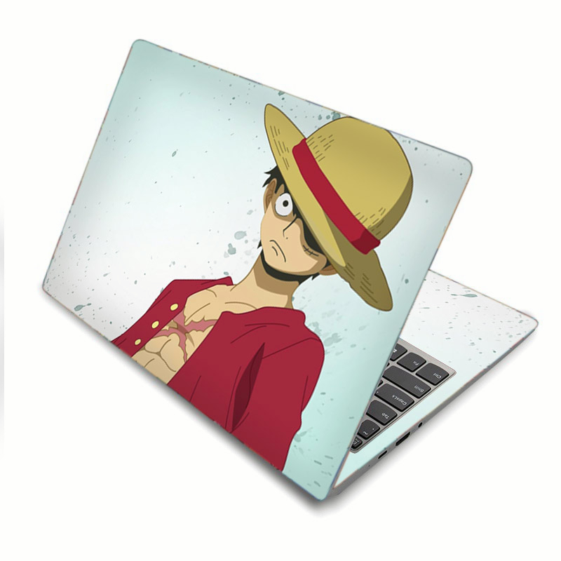One Piece Anime Laptop Sticker Cover Skin Luffy Zoro 2 Sheets Decals ...