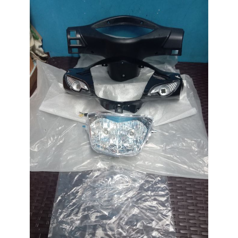 FRONT & BACK COWLING WAVE 100 WITH HEADLIGHT DRUM TYPE WITH LENS ...