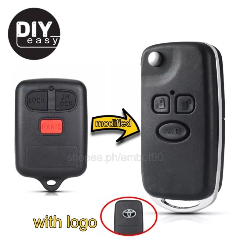 Toyota Vios Gen 1 2003-2007 Robin Corolla & Camry 3 Button Modified ...