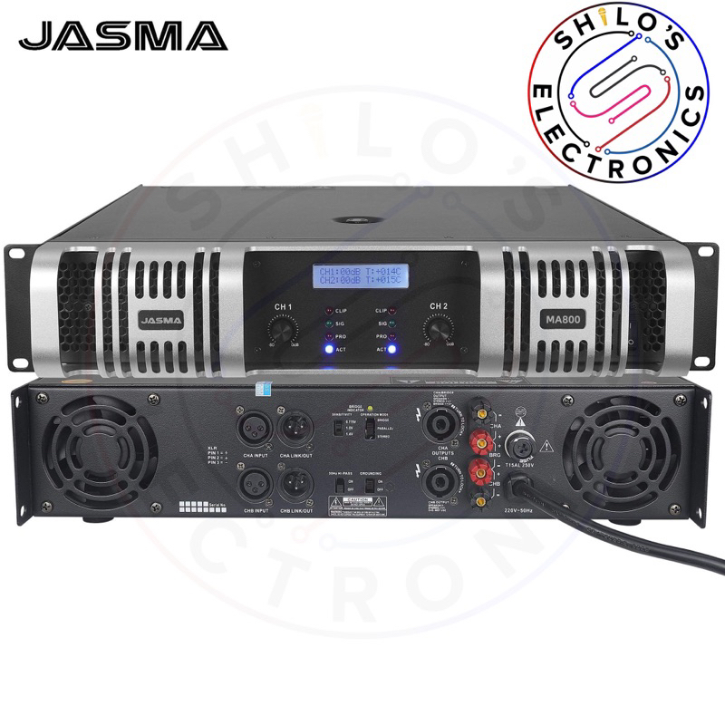 Jasma MA-800 Powered Amplifier 800 watts RMS | Shopee Philippines