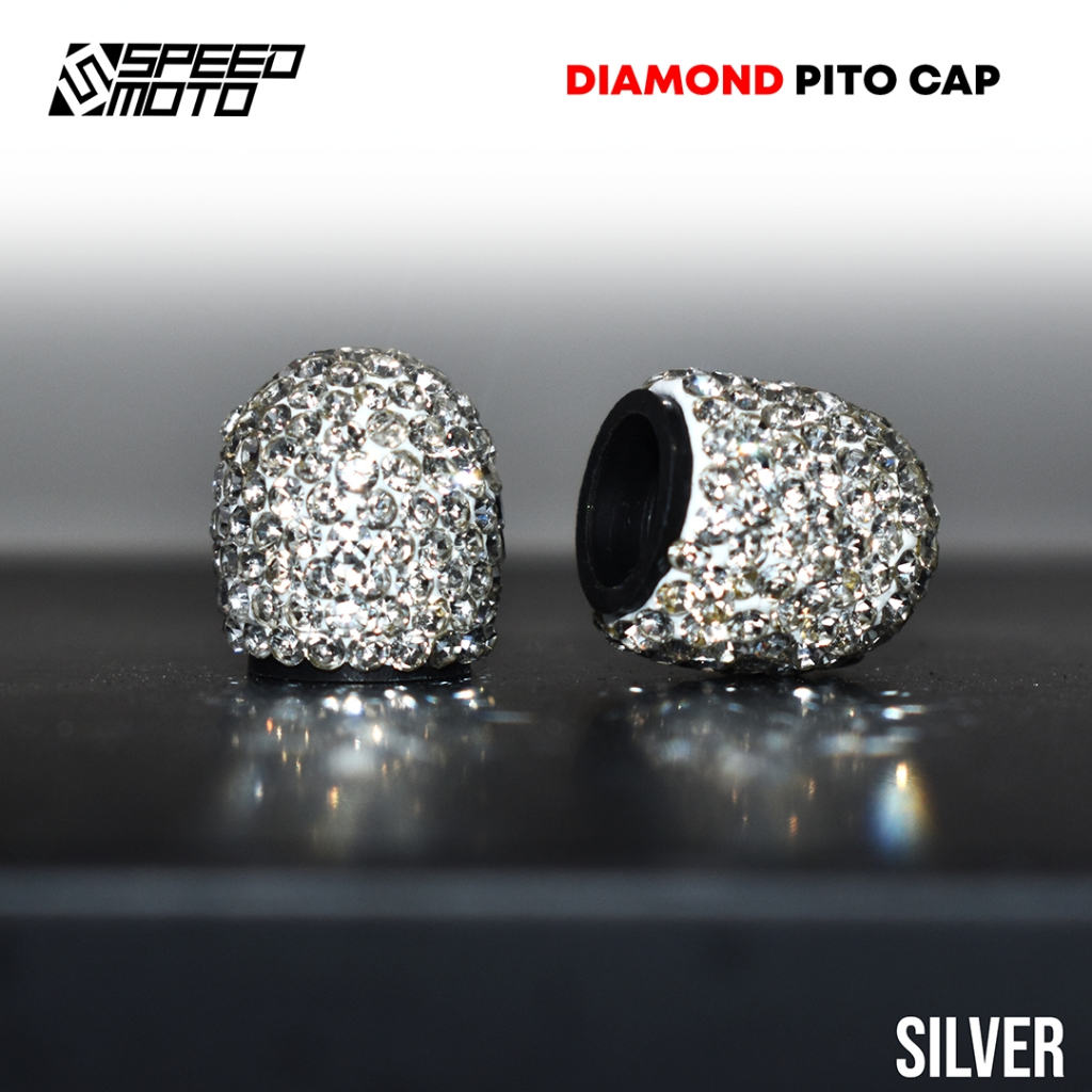 UNIVERSAL DIAMOND STYLE TIRE VALVE/PITO CAP 8917 FOR MOTORCYCLES AND ...