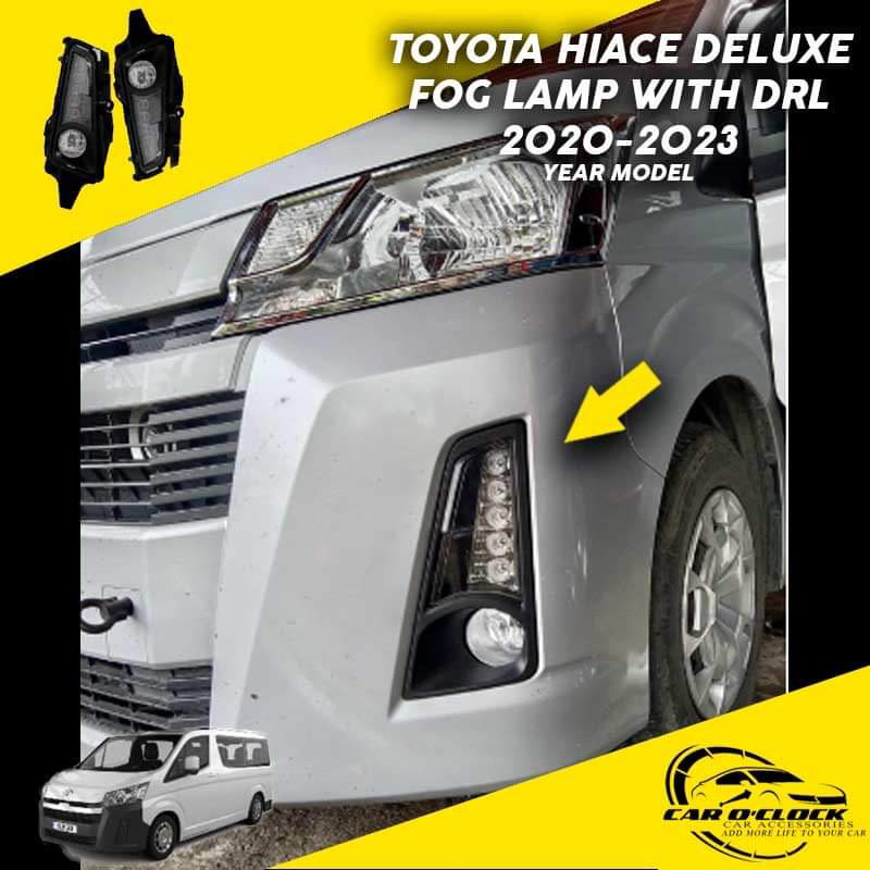 Toyota Hiace Deluxe 2020-2023 Fog Lamps with DRL Commuter Grandia ...