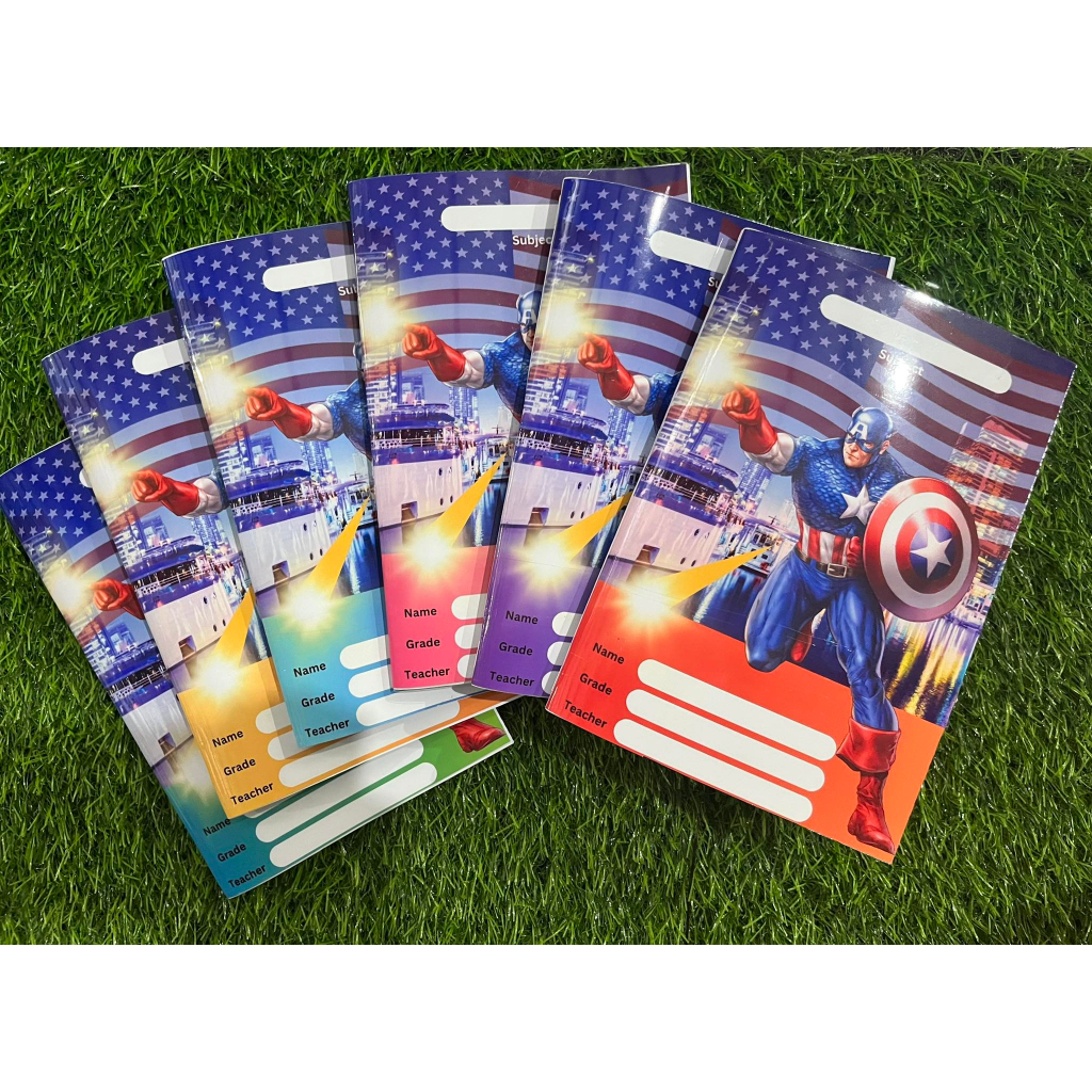 Captain America Writing Notebook Composition Notebook School Supplies ...