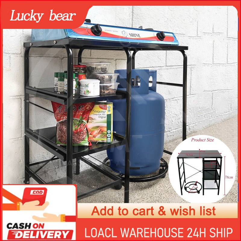 Gas Stove Stand Rack/Stainless Steel Kitchen Organize Storage Rack/Gas ...