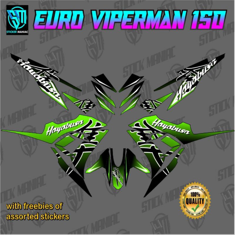 Euro Viperman decals sticker, Laminated | Shopee Philippines