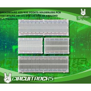 Circuitrocks Breadboard 400/830 Points Solderless Pcb Test Board Mb-102 ...