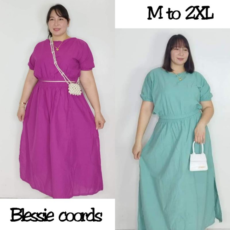 The Latest Brands Plus size Blessie coordinates set of blouse and ...