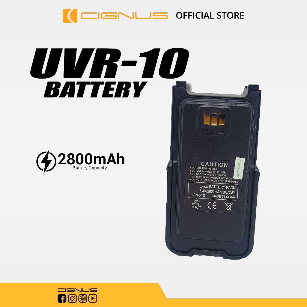 CIGNUS UVR-10 BATTERY | Shopee Philippines