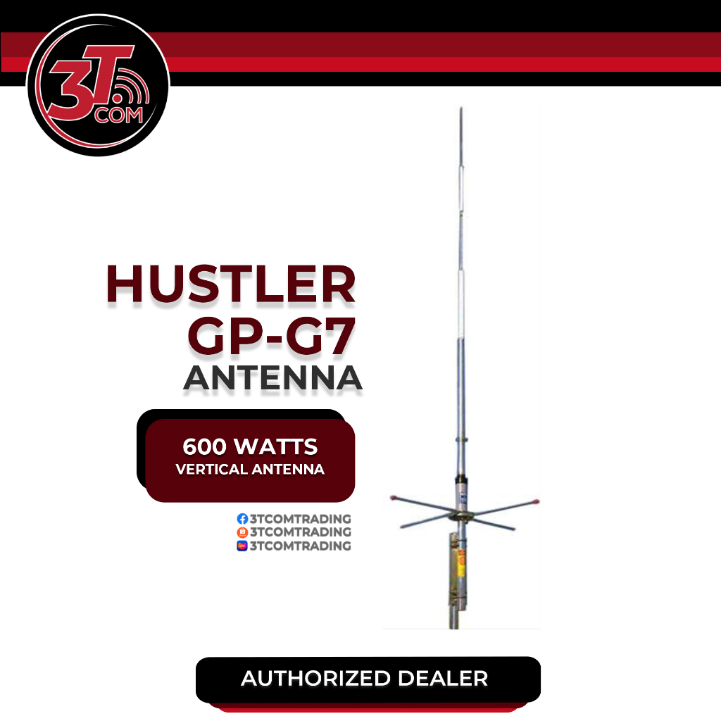 ORIGINAL HUSTLER GP G7 Omnidirectional Antenna 144 MHz | Shopee Philippines