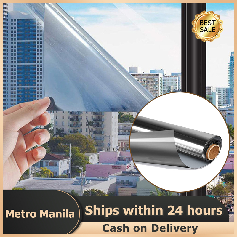 Ready Stock 5M Window Film One-Way Perspective Privacy Film Thermal ...