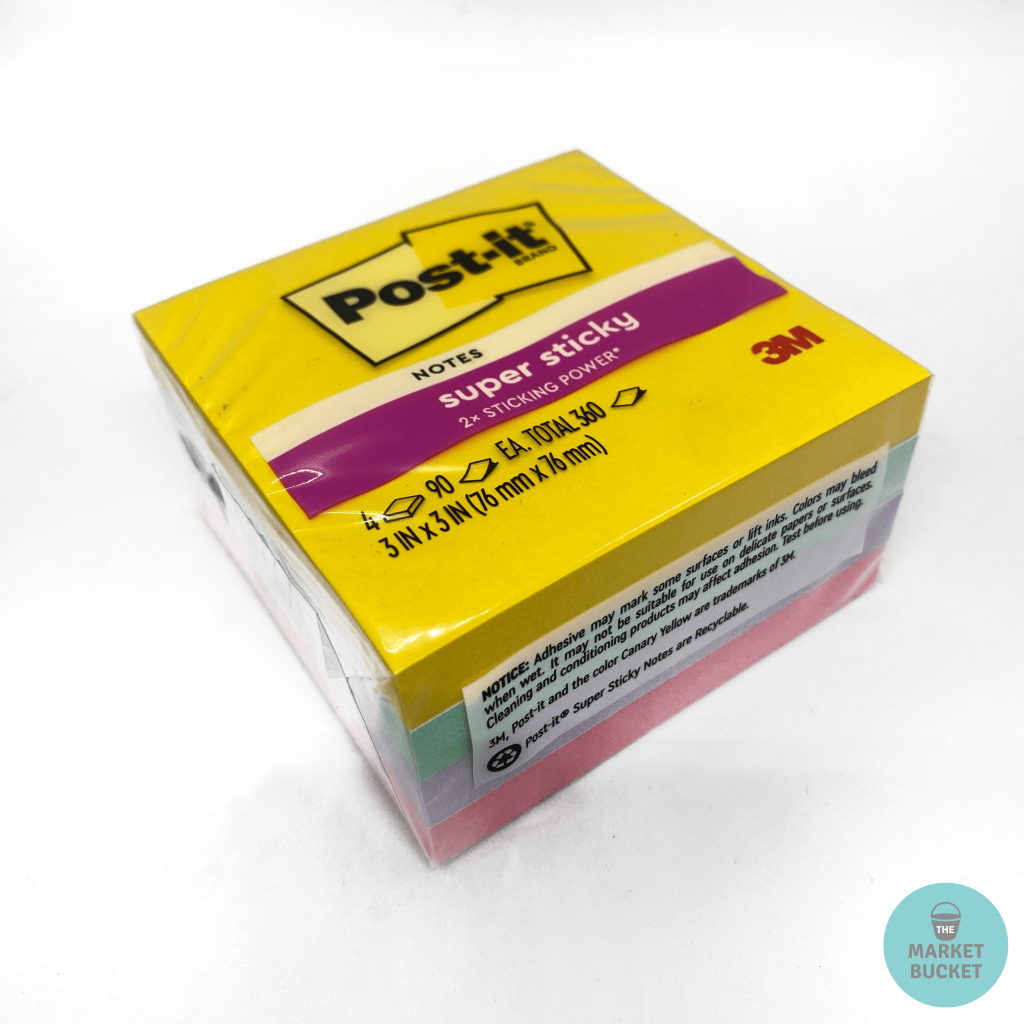 3M Post-It Notes 3" x 3" (654-4SSSWT) | Shopee Philippines