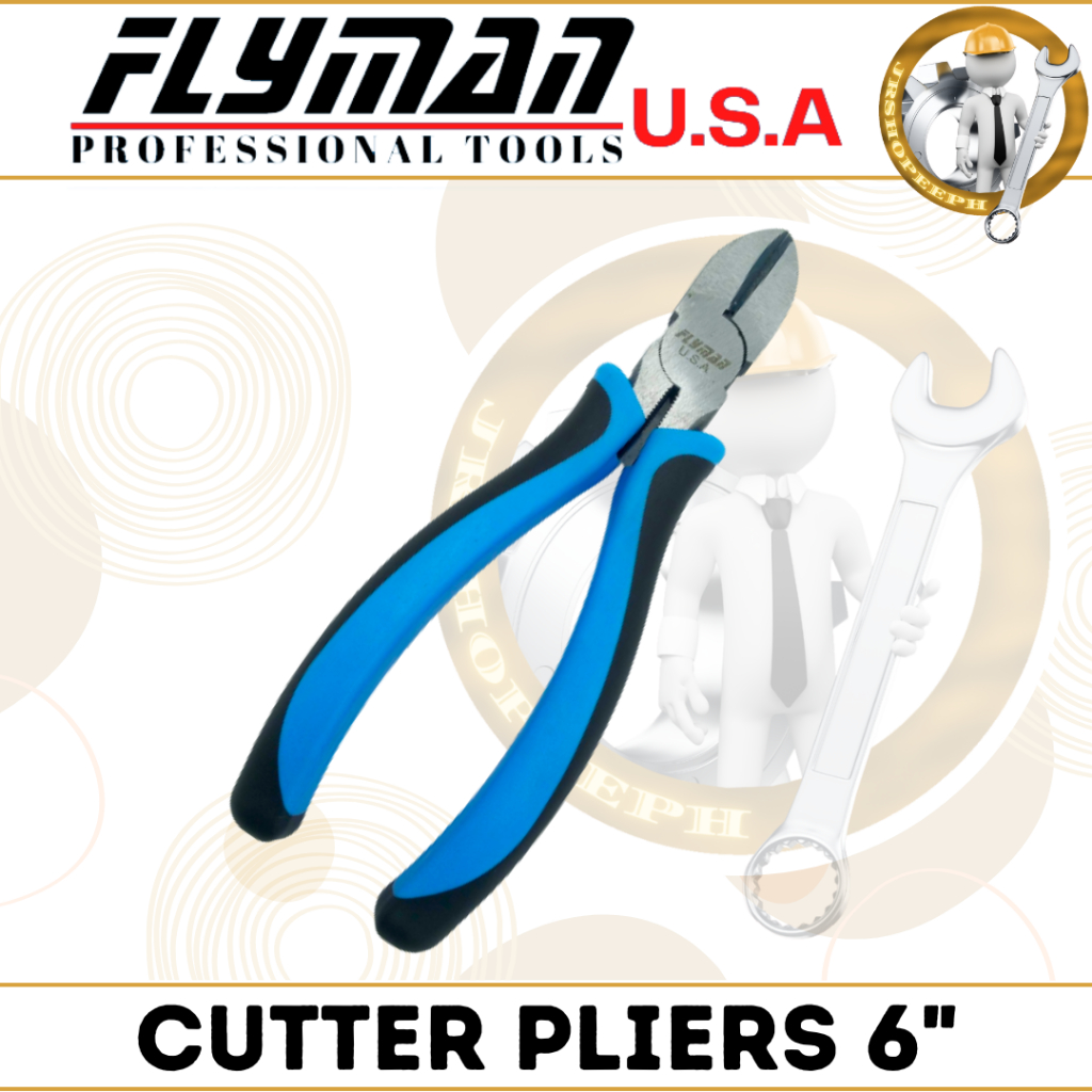 Flyman Diagonal Cutter Plier 6" Plais with Rubber Handle For ...