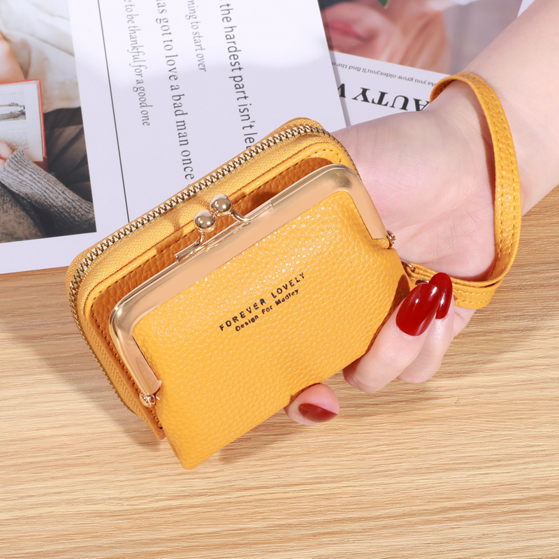Korean Cute Coin Purse Detachable Wallet Ladies Card Holder Elegant ...