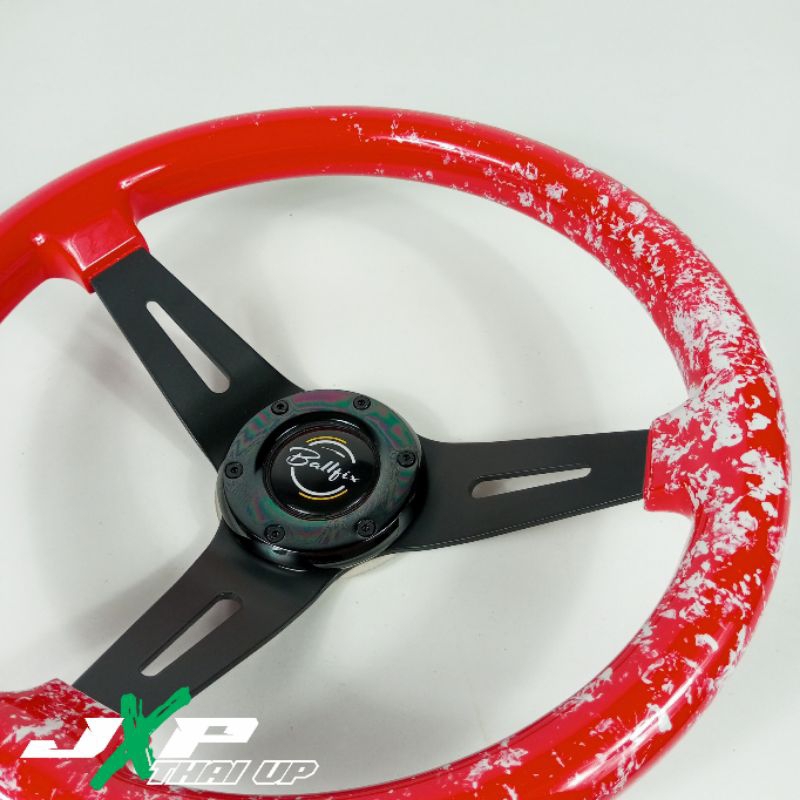Red Wave Ballfix By Elevo Steering Wheel 13 inch Made in Thailand ...