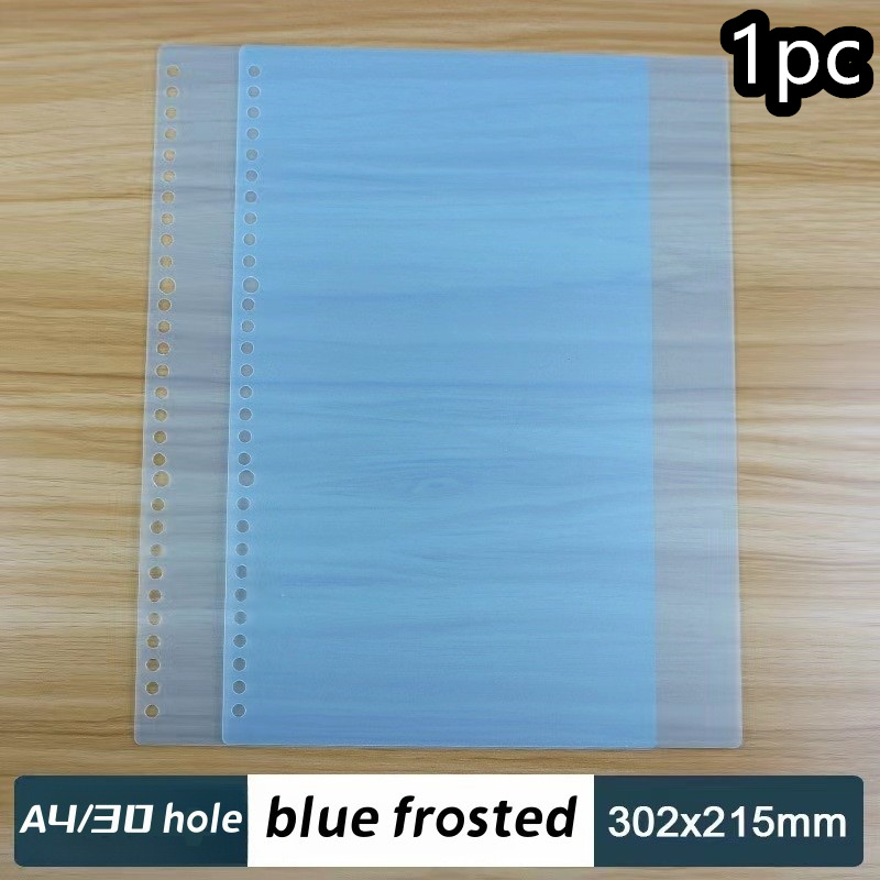 binder Loose plastic face PP frosted sheet transparent film notebook A5 ...
