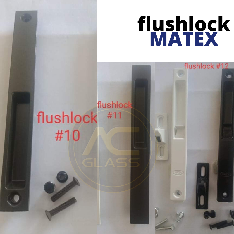 AC GLASS: FLUSH LOCK 10 Matex for Traditional Aluminum Doors and ...