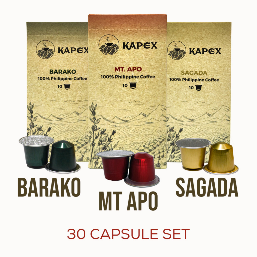 Trio Pack: Kapex Nespresso Compatible Coffee Capsules - Sagada, Barako ...