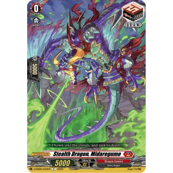 Stealth Dragon, Midaregumo - Draw Trigger (D-SS05/034EN C) - Cardfight ...