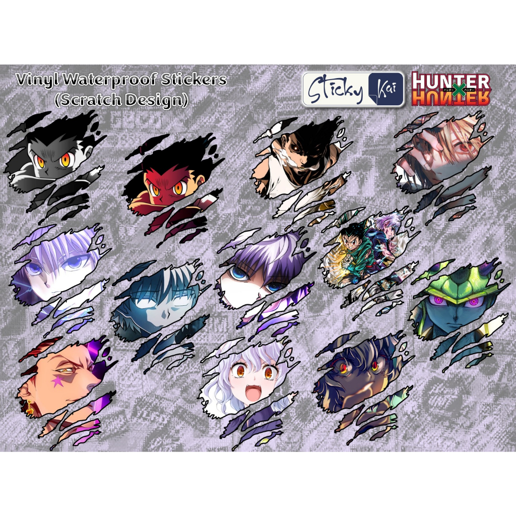 Hunter X Hunter Scratch Design Waterproof Sticker | Shopee Philippines