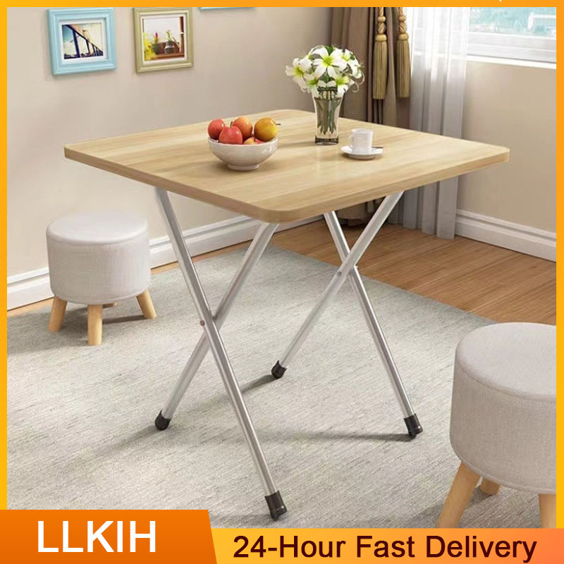 【Fast Delivery】Portable Dining Table Folding Computer Table Dinner ...