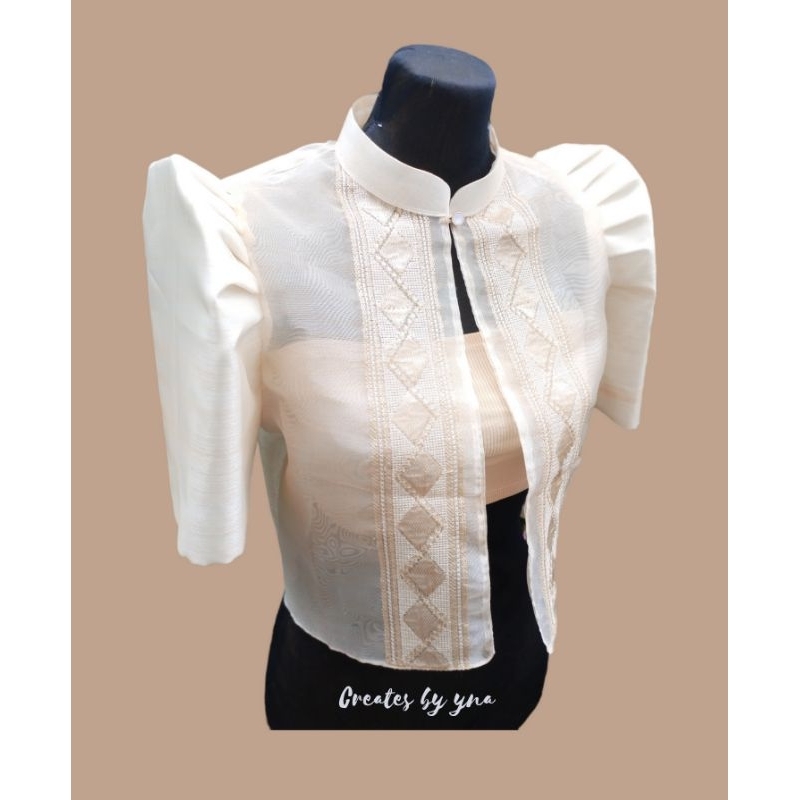 Modern Filipiniana Bolero Etnic Computerized Embroidery | Shopee ...