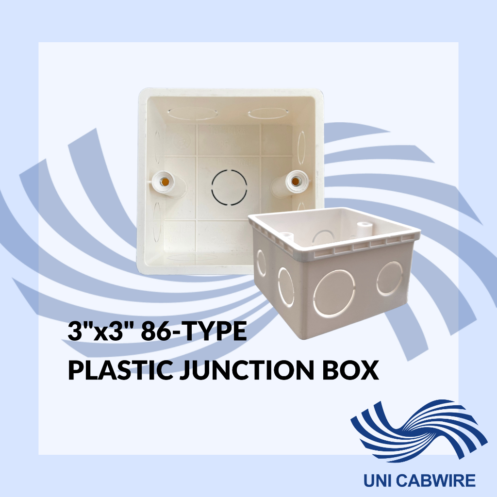 3"X3" 86-Type Plastic Junction Box / Utility Box | Shopee Philippines