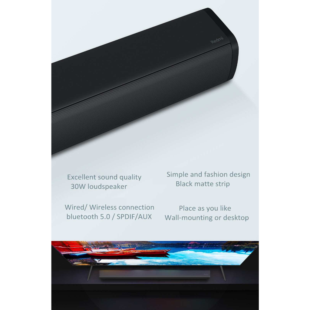 Xiaomi Redmi TV Speaker Soundbar Bluetooth Version 5.0 Wireless ...