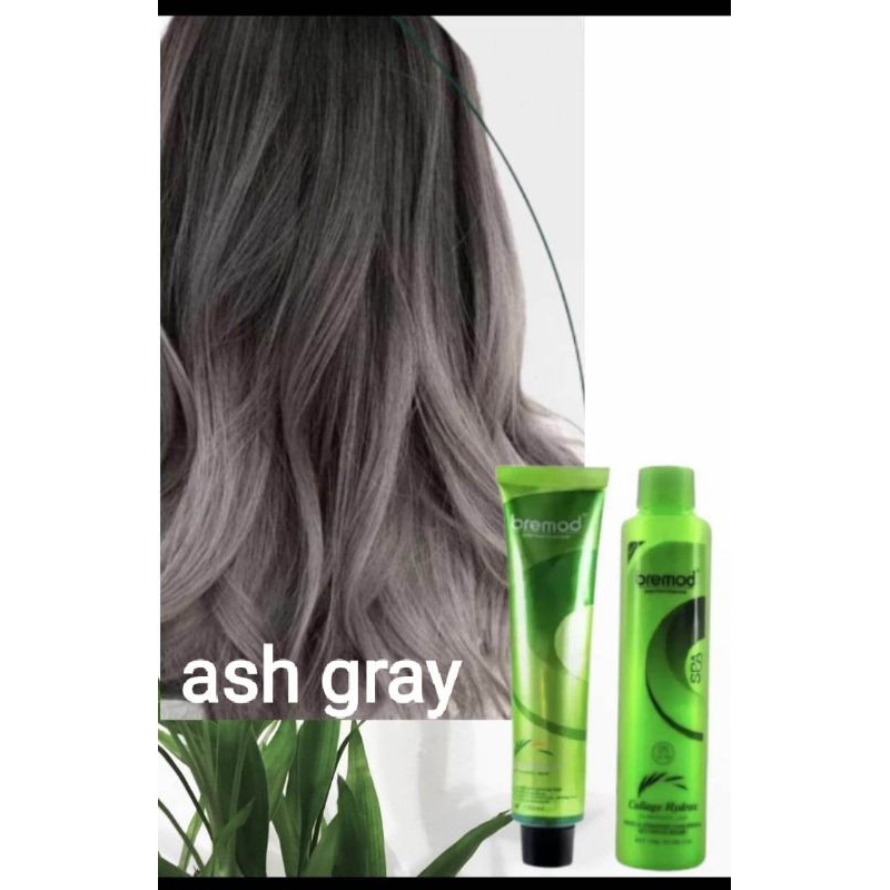 ASH GRAY-BREMOD HAIR COLOR BUNDLE WITH OXI 100 ML | Shopee Philippines
