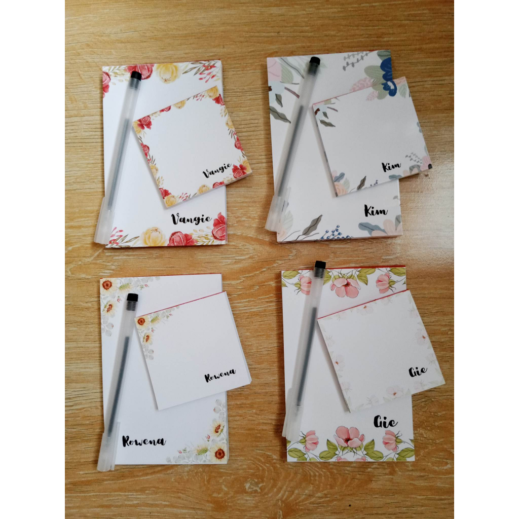 PERSONALIZED NOTEPAD PRINCESS THEME 50/100SHEETS 70GSM PERFECT PANG ...