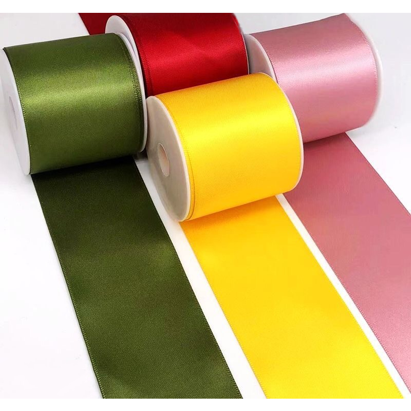 5cm Plain Satin Ribbon Gift Roll Packaging DIY Birthday Party ...
