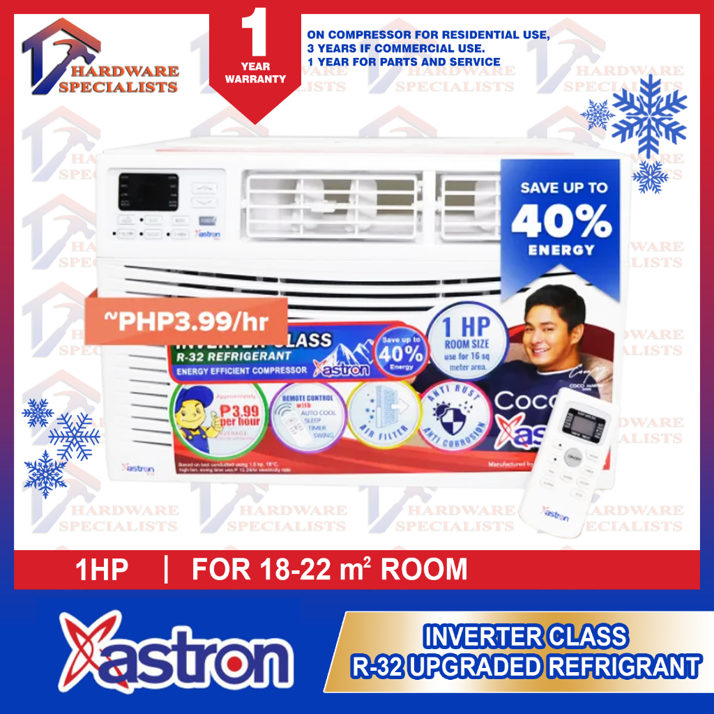 Astron Inverter Class 1HP Aircon with Remote TC-L100RE Original ...