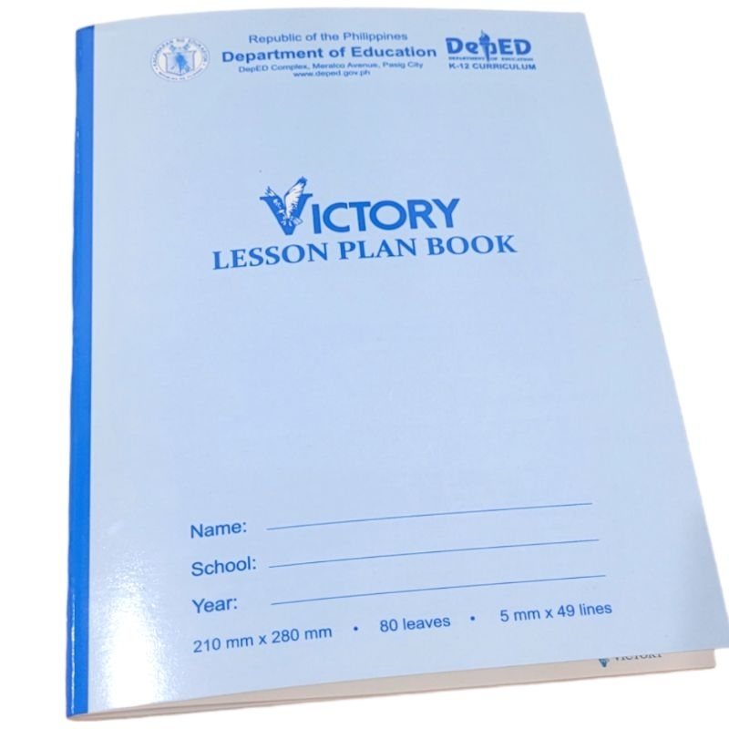 Victory Lesson Plan Book K-12 Curriculum 80 Leaves | Shopee Philippines