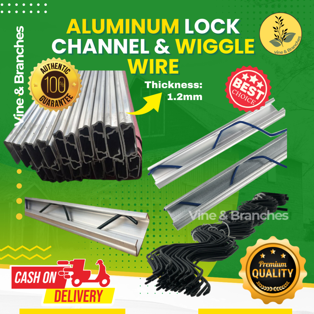 Aluminum Lock Channel & Wiggle Wire Set – Anti-Rust, C-Channel Secure ...