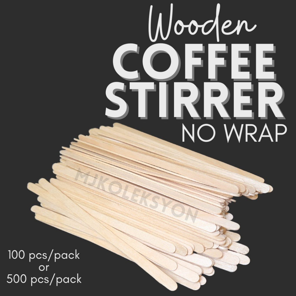 [100pcs] Wooden Stirrer for Coffee, Hot Choco, Tea | Shopee Philippines