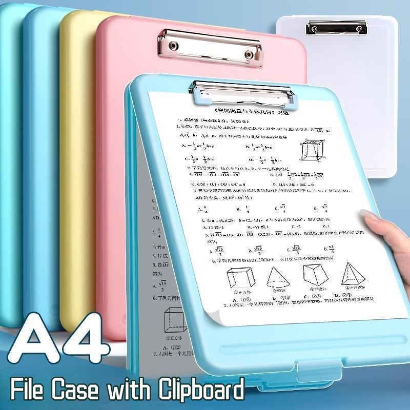 Flie Box With Clipboard Folder Organizer Plastic Storage Clipboard ...
