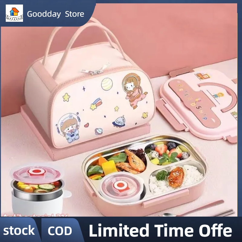 lunch box for kids 316 Stainless Steel Insulation Antibacterial bento ...