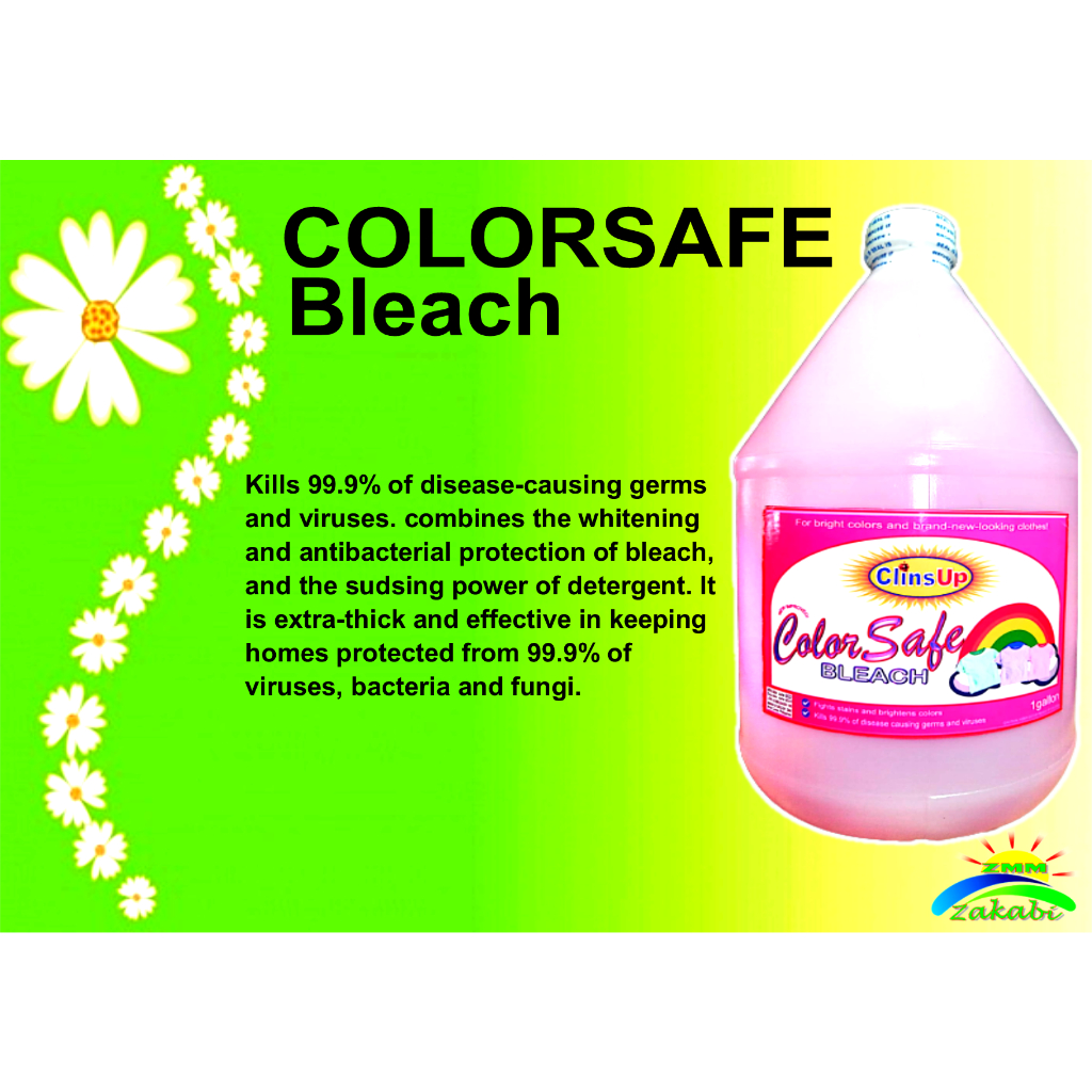 CLINS UP Color Safe Bleach 1Gallon | Shopee Philippines