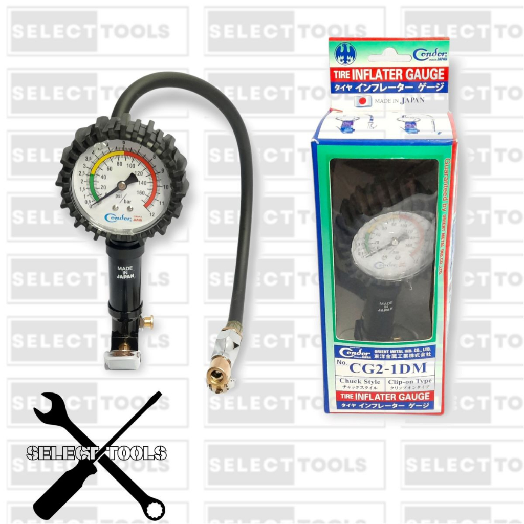 TIRE INFLATOR GAUGE CONDOR MADE IN JAPAN | Shopee Philippines